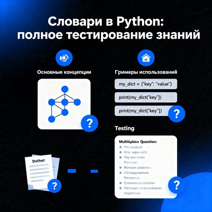 Словари в Python: полное тестирование знаний | НайтиКурс.РУ